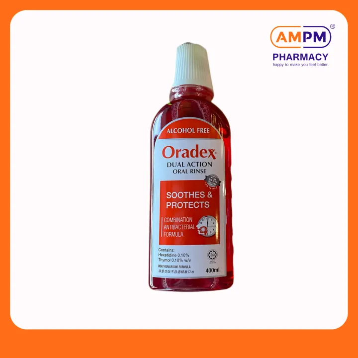 ORADEX DUAL ACTION GARGLE & RINSE MOUTHWASH (RED) | Lazada
