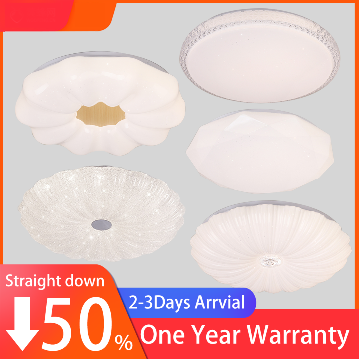 YHLAMP Nordic Modern Design Tri Color Clouds Shell LED Ceiling Lights ...