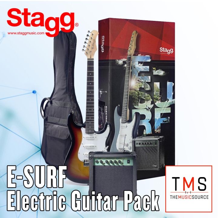 Stagg ESURF 250 BK UK Surfstar Electric Guitar and Amp Pack | Lazada PH