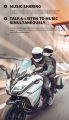 HVA Helmet intercom For Motorcycle Waterproof Bluetooth 5.3 Headset ...