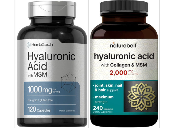 90/120/240 Capsules Hyaluronic Acid (w/Collagen, MSM) Supplement ...
