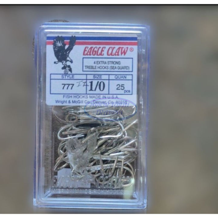 eagle claw 777 extra strong treble hook | Lazada