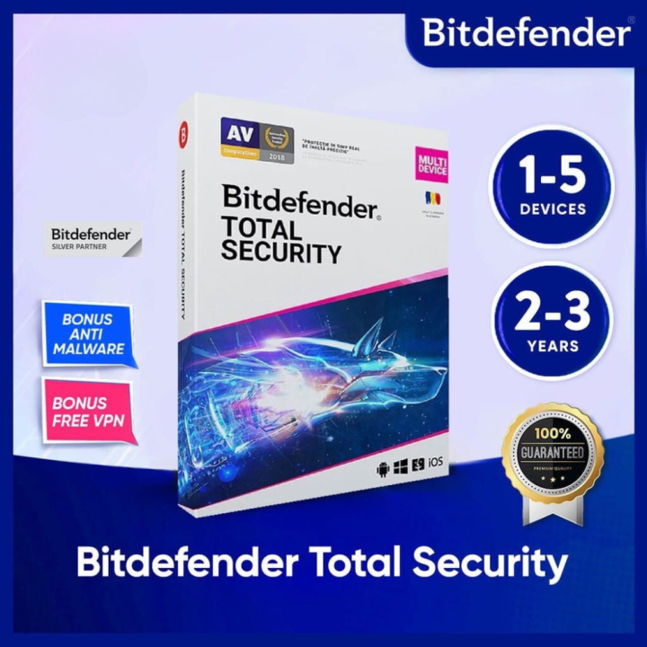 Bitdefender Total Security Antivirus 1 - 6 Device 2 - 3 ปี ของแท้ ของ ...