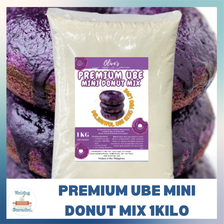 Premium Ube Mini Donut Mix (1 Kilo) | Lazada PH