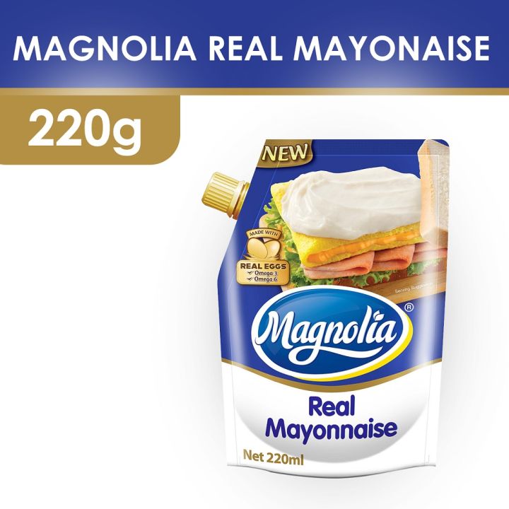 MAGNOLIA Real Mayonnaise 220ML Made with Real Eggs; with Omega 3 and 6 ...
