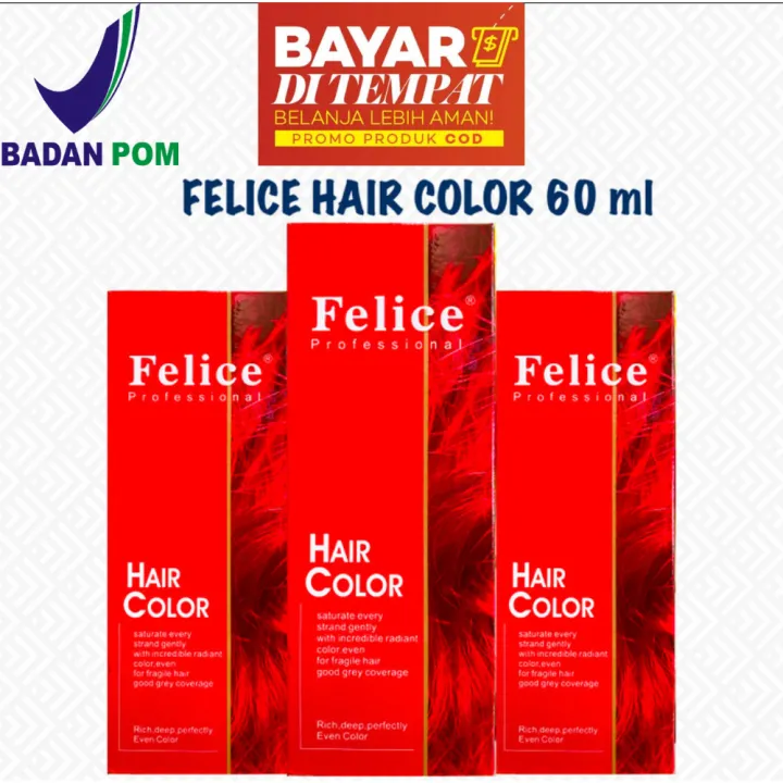 PEWARNA RAMBUT / CAT RAMBUT FELICE PROFESSIONAL HAIR COLOR | Lazada ...