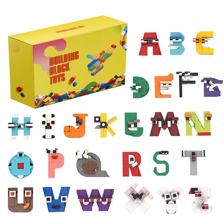 ouYunTingM 965Pcs Alphabet Lore Building Blocks 26 Letter A-Z Model ...
