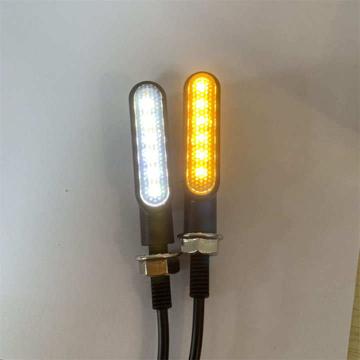 A Pair of New 6LED Mini Turn Signals Flowing Motorcycle Turn Signals ...
