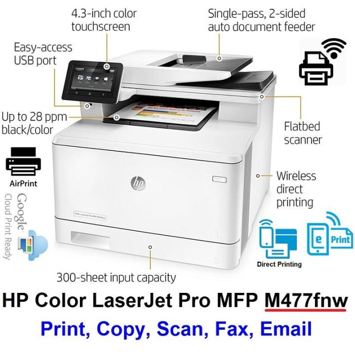 HP PRINTER LASERJET PRO MFP M477FNW ALL-IN-ONE FAKS WI-FI COLOR (CF377A ...