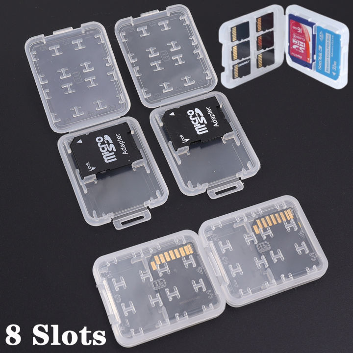 1/3/5Pcs 8 Slots Micro SD TF SDHC MSPD Memory Card Protecter Box ...