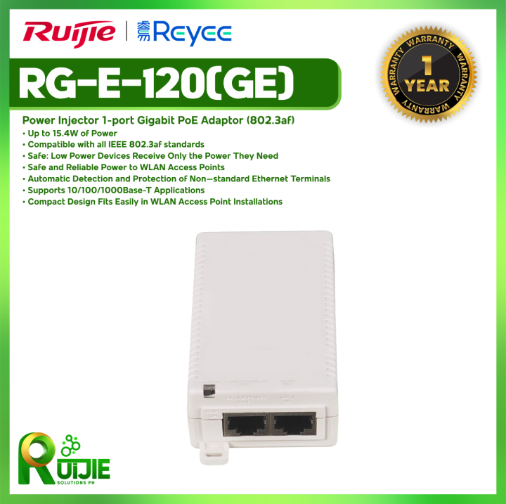 Ruijie RG-E-120(GE) Power Injector | Lazada PH