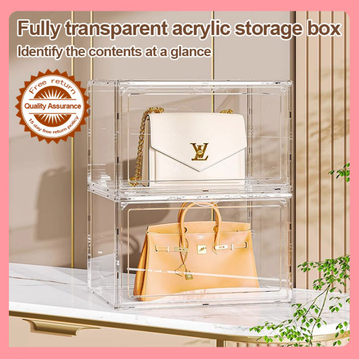 stackable Toy Lady Bag organizer storge box display box Blind Box Clear ...