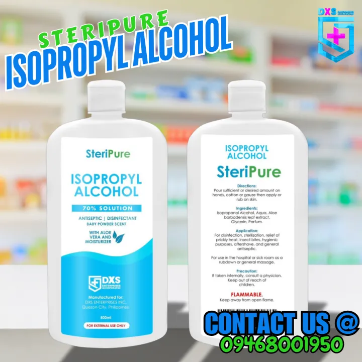 STERIPURE ISOPROPYL ALCOHOL 70% SOLUTION 500 ML | Lazada PH