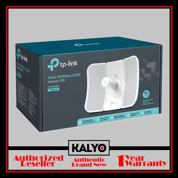TP-Link PHAROS CPE610 5GHz 300Mbps 23dBi Outdoor CPE | Lazada PH