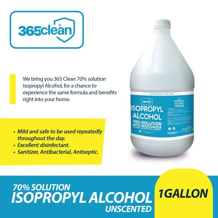 365 Clean Isopropyl Alcohol 70% Solution 1 Gallon | Lazada PH