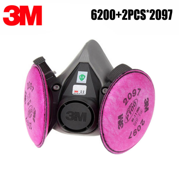 [COD Free Shipping] 3 in 1 3M 6200 Industrial Dust Proof Half Face ...