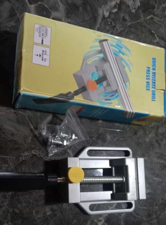 Table Bench Drill Press Vise Aluminum alloy Corner Clamp Tool 7103 Flat vise | Lazada PH