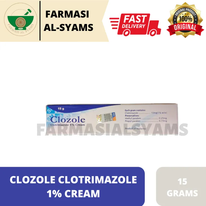 CLOZOLE CLOTRIMAZOLE 1% CREAM 15G | Lazada