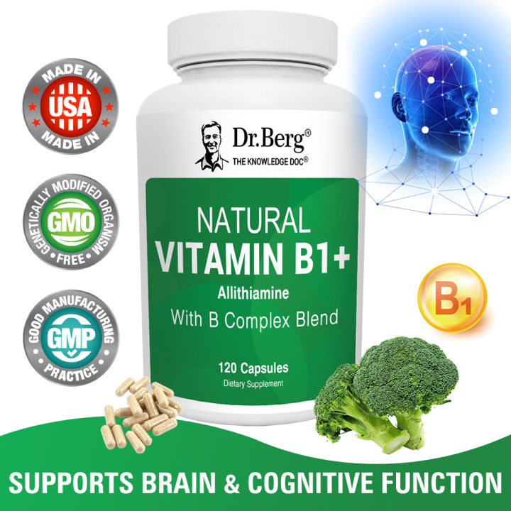 Vitamin B1 Supplement - Thiamine B1 Supplement for Adults - Energy ...