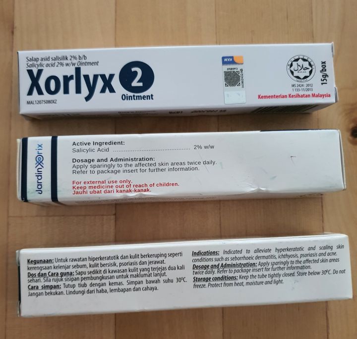 Xorlyx 2 Salicylic Acid 2% Ointment 15g [Exp: June-Dec 2026 ...