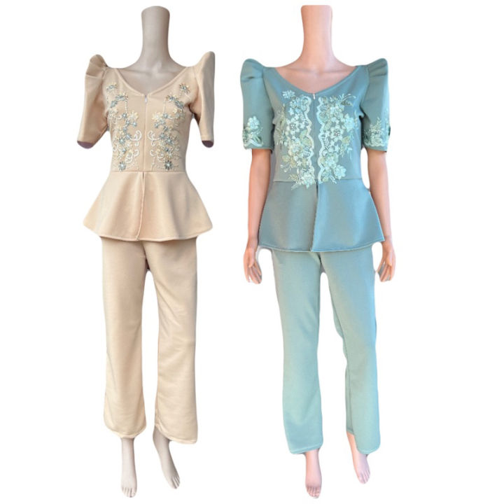 💕🩳 Customized Modern Filipiniana Set | Lazada PH