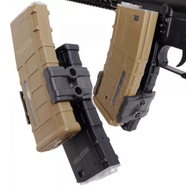 Tactical Clip Rifle Dual Parallel Magazine Connector for AK AR15 M4 MP5 ...