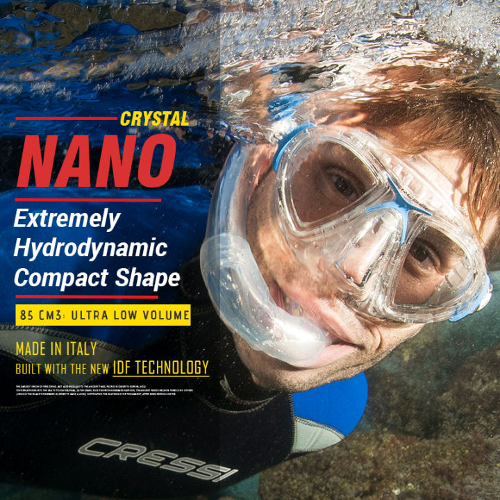 Cressi NANO CRYSTAL Free Diving Professional Spearfhishing Crystal ...