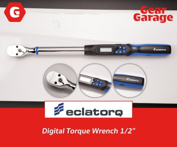 ประแจปอนด์ ECLATORQ NO.AWK4-200BN-O 1/2"Dr. Digital Torque Wrench 10-200 Nm Gear Garage By ...