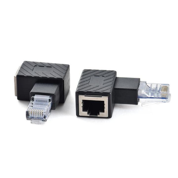 Network Signal Adapter 90 Degree Network Extension Adapter RJ45 Female ...