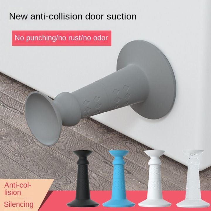 Okdeals01 Door Stopper Rubber Stopper Non-punch Anti-bump Door Buckle ...