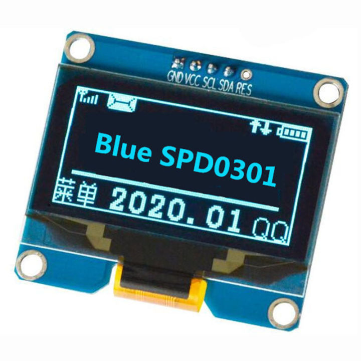 5pin Ips 154 Inch Oled Screen Module Spd0301 Driver Ic 128x64 I2c Interface Adapter Board Ips 1 