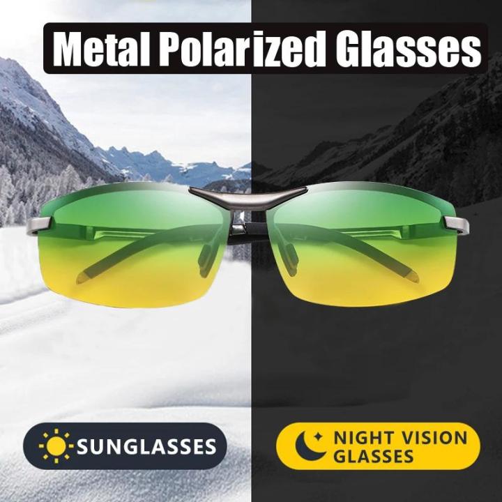 Men's Night Vision Goggles Glasses Women Night Driving Polarized Yellow ...