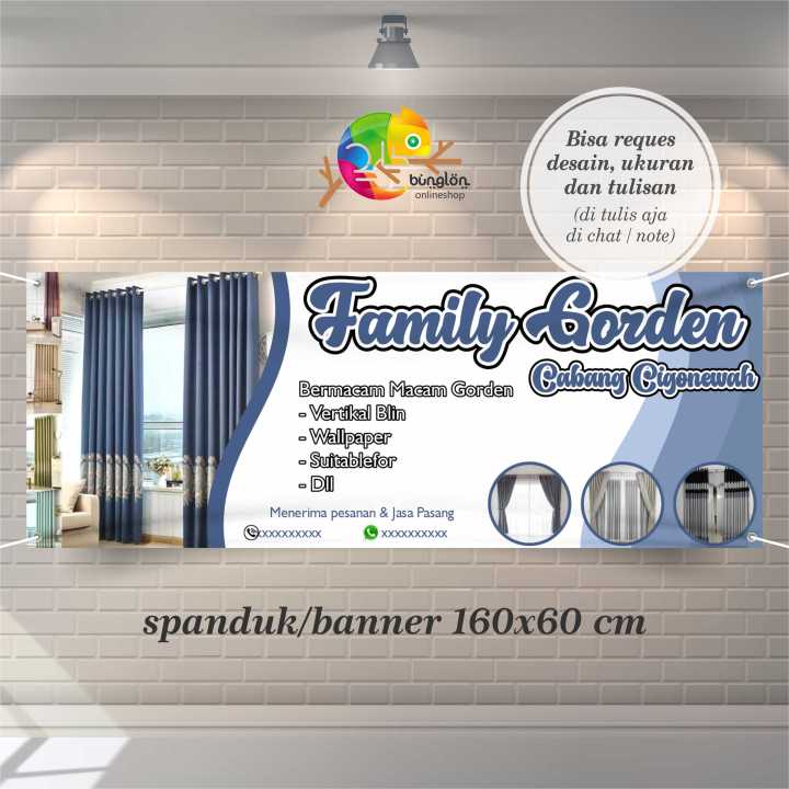 Spanduk Banner Toko Gorden Free Custom Desain | Lazada Indonesia