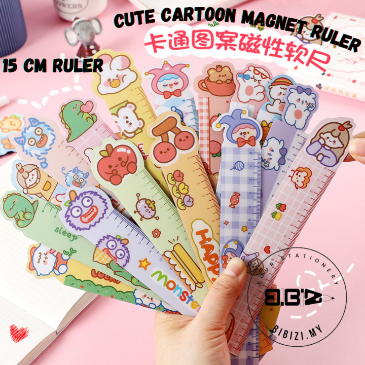 Cute Cartoon Magnet Soft Ruler Magnetic Ruler Safe To Use Pembaris ...