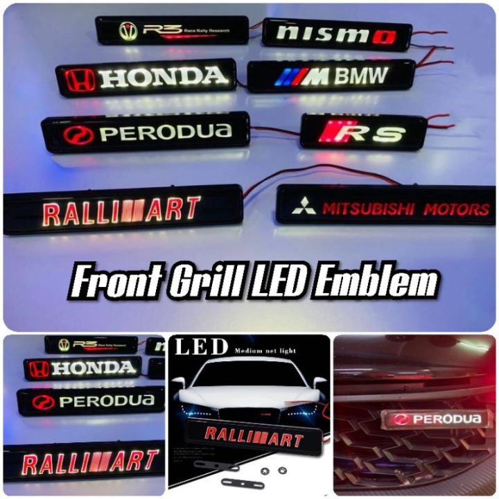1PCS CAR STYLING LED LOGO CAR FRONT HOOD GRILLE EMBLEM LIGHT PROTON ...