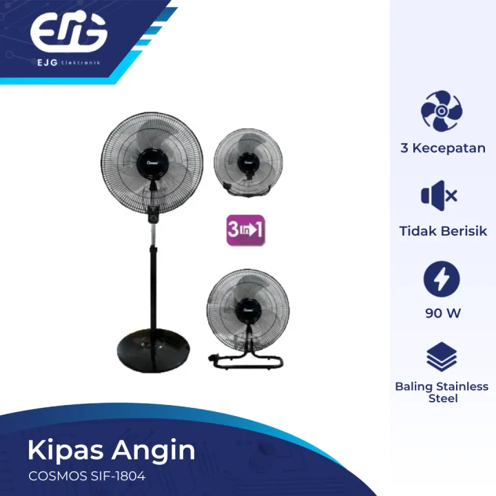 Cosmos SIF-1804 S Kipas Angin Besi 3 in 1 Wadesta 18 inch | Lazada ...