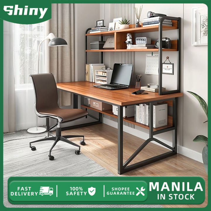 Computer Table Study Table With Bookcase Home Simple 2Layers Modern ...
