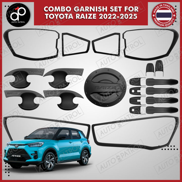 TOYOTA RAIZE (TURBO G, E VARIANT) 2022-2025 Combo Set Garnish Matte ...