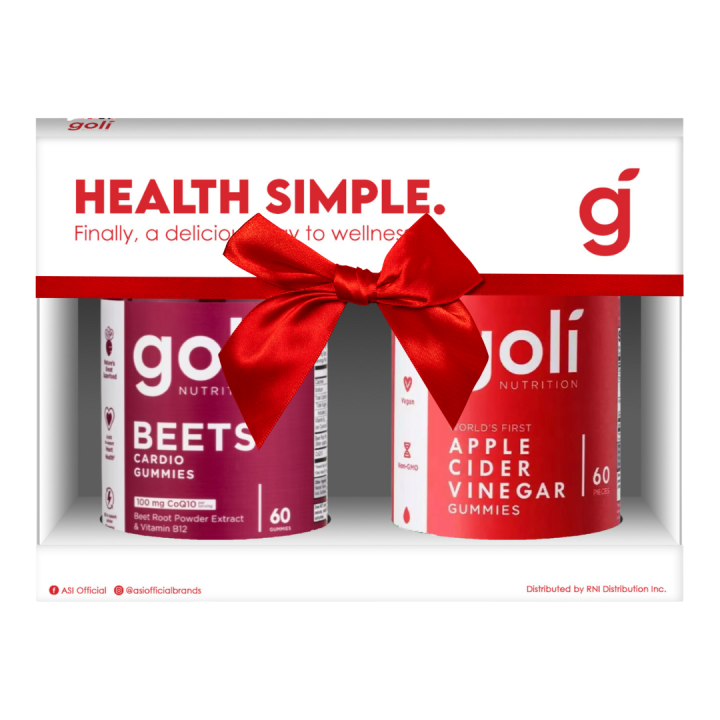 Goli 2 Pack Bundle Apple Cider Vinegar and Beets Cardio, 60 Gummies ...