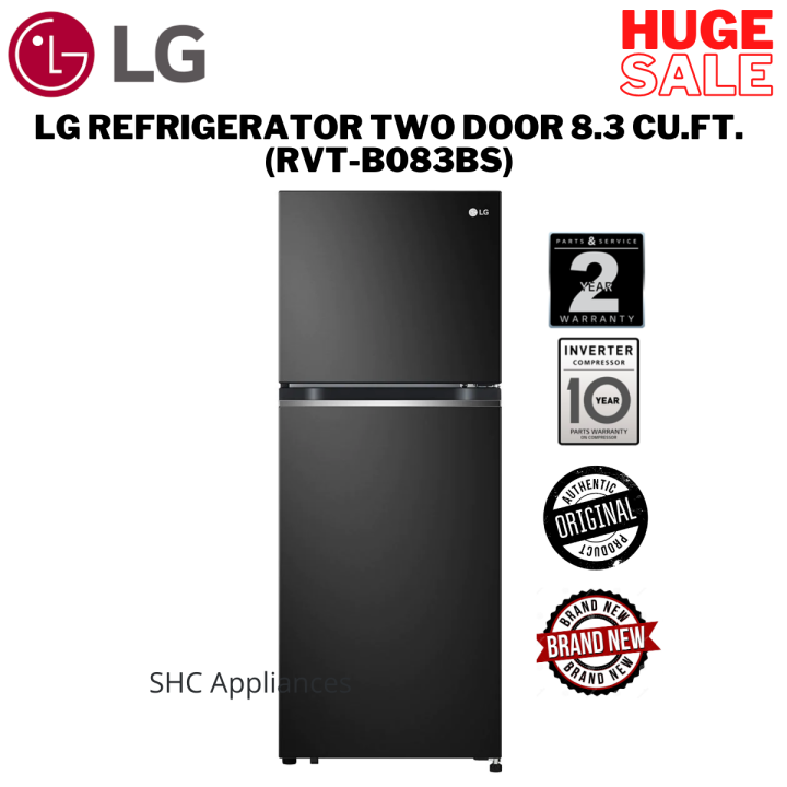 LG Refrigerator Two Door 8.3 cu.ft. (RVT-B083BS) | Lazada PH