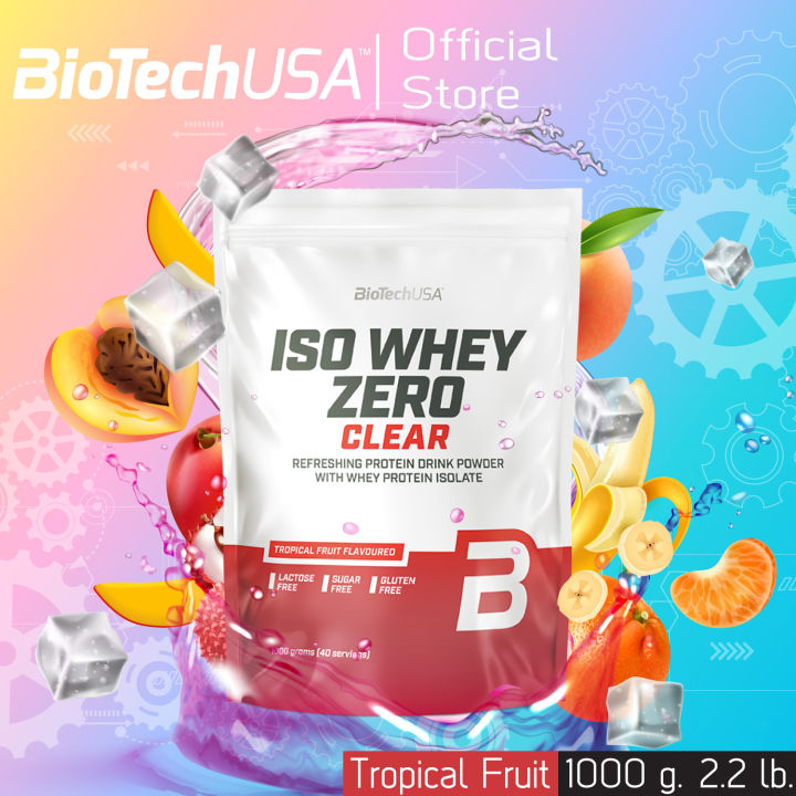 BioTechUSA Iso Whey Zero Clear 1000g Tropical Fruit (เวย์โปรตีนไอโซเลต ...