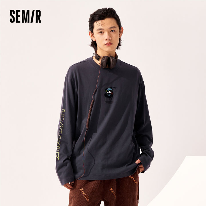 Semir เสื้อยืดผู้ชาย2022ฤดูหนาวใหม่ผ้าฝ้ายนักเรียนวิทยาเขตความเห็นอกเห็นใจกีฬาสันทนาการเสื้อยืด ...