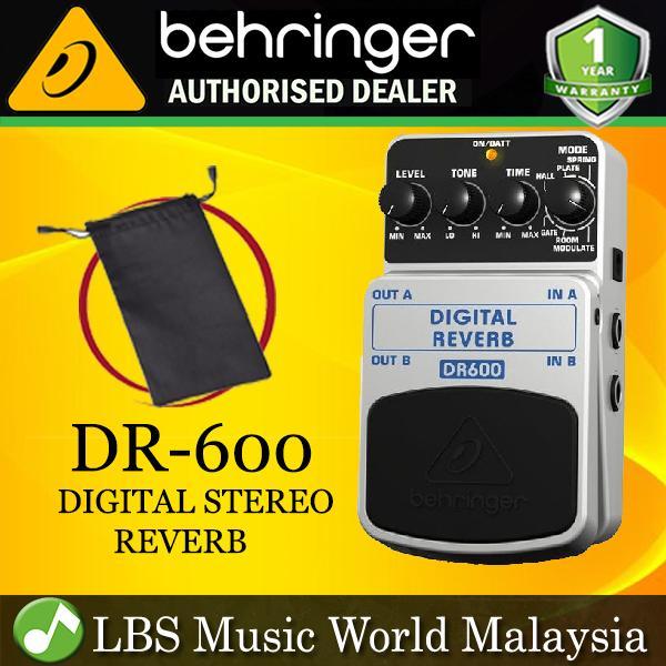 Behringer DR-600 Digital Stereo Reverb Effects Pedal (DR600 DR 600 ...
