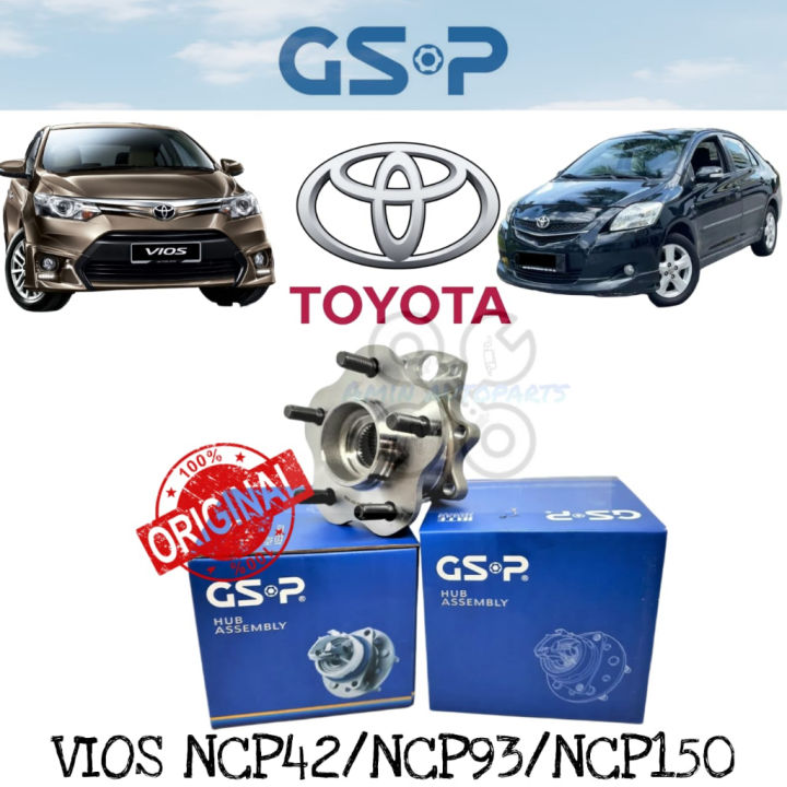 GSP WHEEL BEARING FRONT & REAR TOYOTA VIOS NCP42/NCP90/93 / NCP150 ...