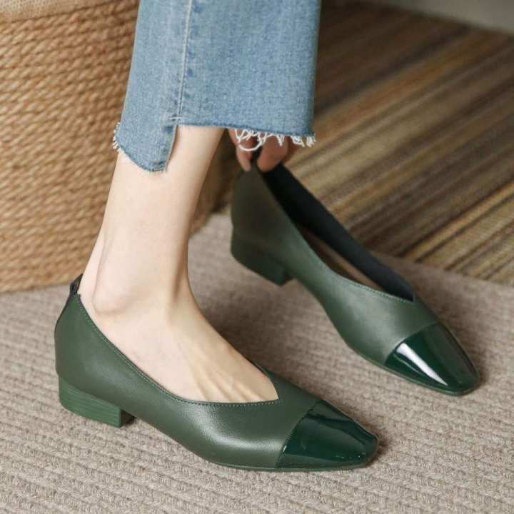 34-40 Soft-soled small leather shoes with shallow stitching | Lazada PH