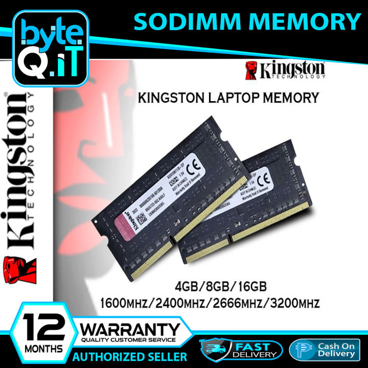 Kingston Laptop Memory RAM DDR4 DDR3 8GB 4GB 16GB SODIMM Gaming Memory ...