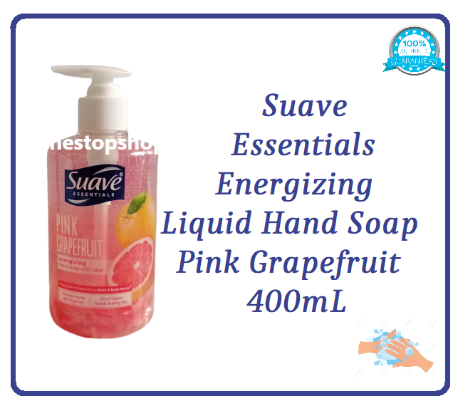 Suave Essentials Energizing Liquid Hand Soap Pink Grapefruit 400mL ...