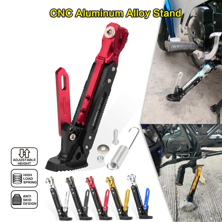 Universal Motorcycle Side Stand CNC Full Aluminum Alloy Adjustable Foot ...