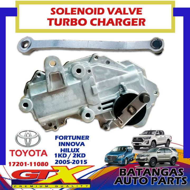 SOLENOID VALVE TURBO CHARGER TOYOTA INNOVA/ FORTUNER / HILUX 1KD/2KD 2005-2015 GTX PN: 17201 ...