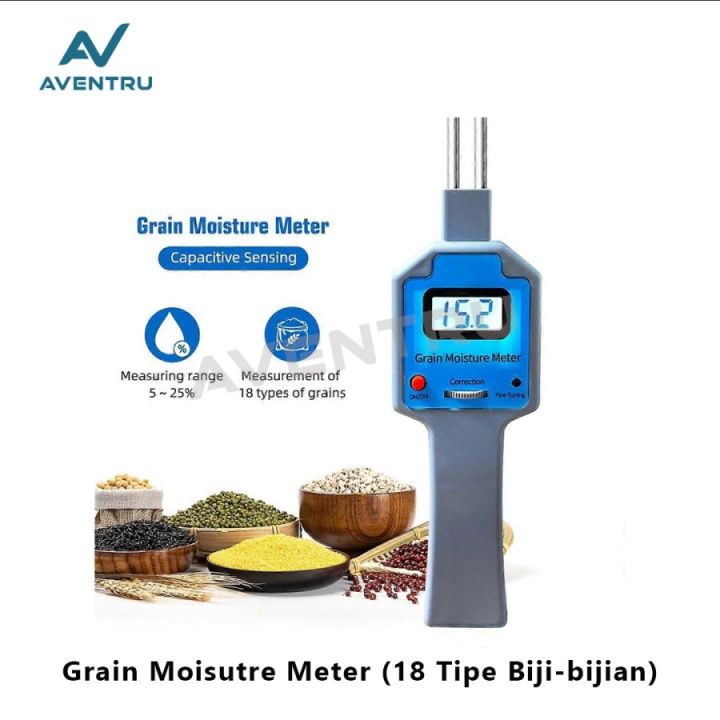 Grain Moisture Meter Alat Pengukur Kadar Air Biji-bijian Curah Jagung ...